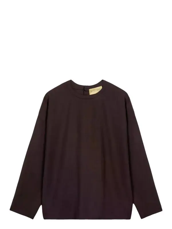 Momoni Long-sleeve Blouse - Brown