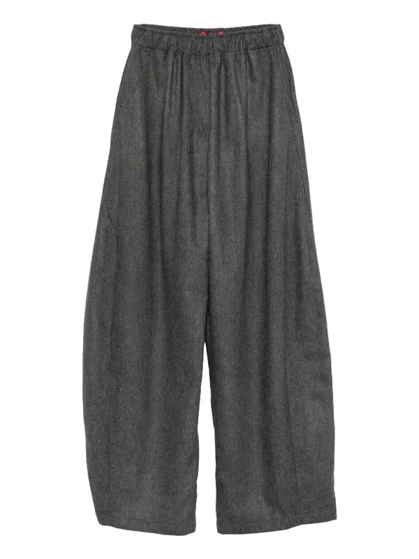 THELATEST Elasticated Wide-leg Trousers - Grey