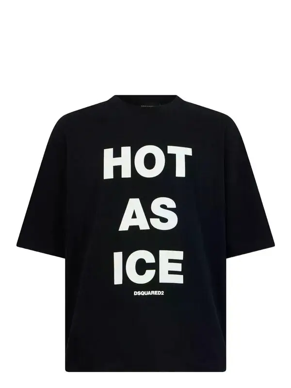Dsquared2 Slogan-print Loose-fit T-shirt - Black