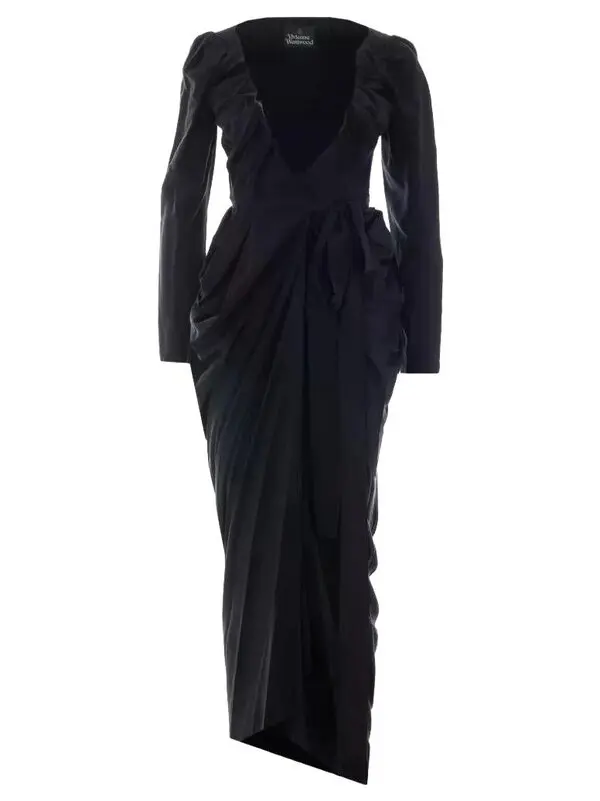 VIVIENNE WESTWOOD Draped Wrap Dress - Black