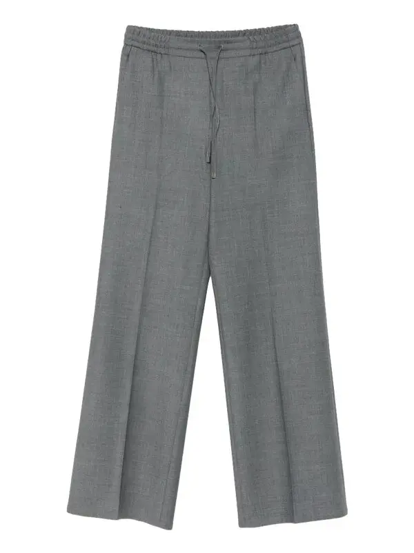 BERWICH Drawstring Wide-leg Trousers - Grey