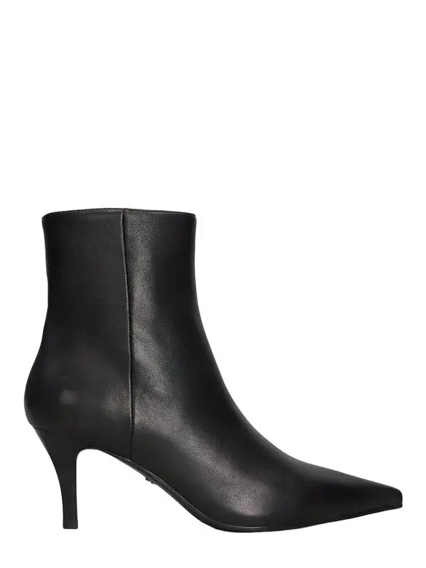 Lola Cruz Pointed-toe Stiletto-heel Ankle Boots - Black