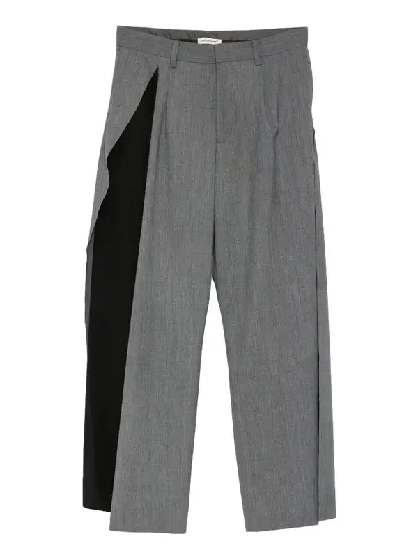 Undercover Paneled Raw Edge Trousers - Grey