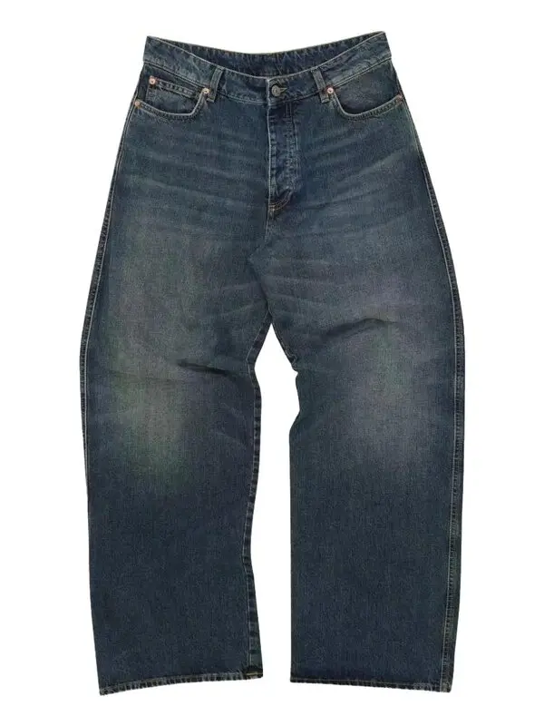 FORTELA Jaronlow Stone-wash Wide-leg Jeans - Blue
