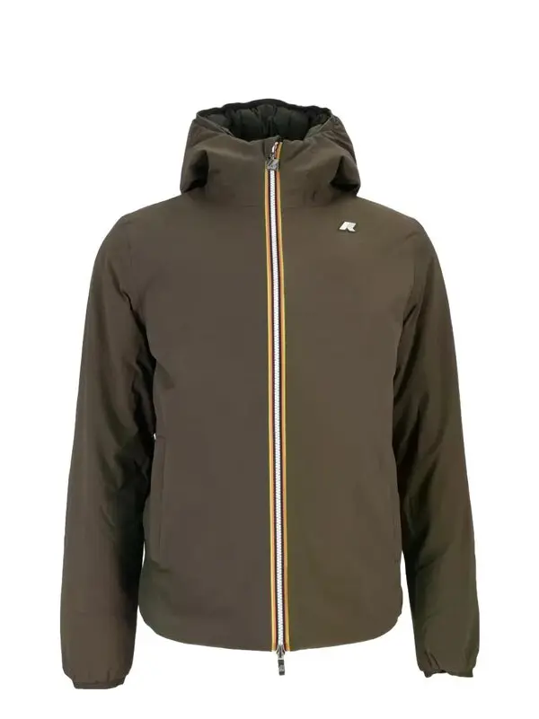 K-WAY Hooded Zip-up Jacket - Green