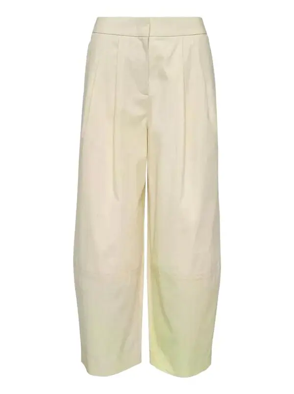 CLUB21 Pleated Wide-leg Trousers - White