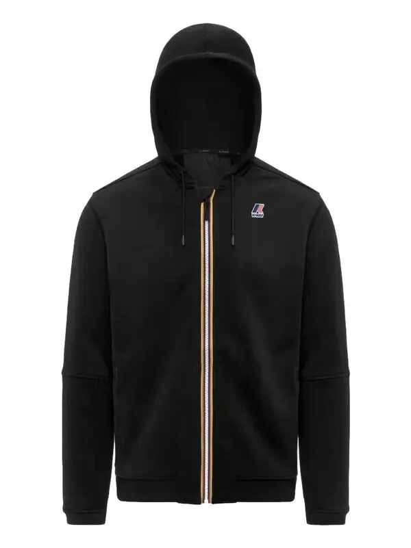 K-WAY Prosper Logo-patch Hooded Jacket - Black