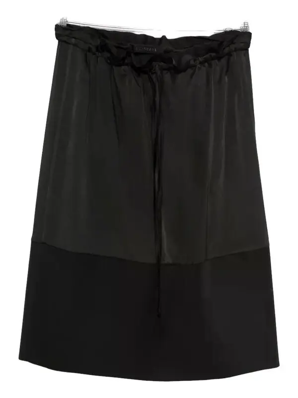ALAINPAUL Drawstring-fastening Mini Skirt - Black