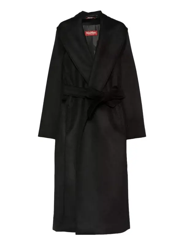 Max Mara Loriana Belted Coat - Black