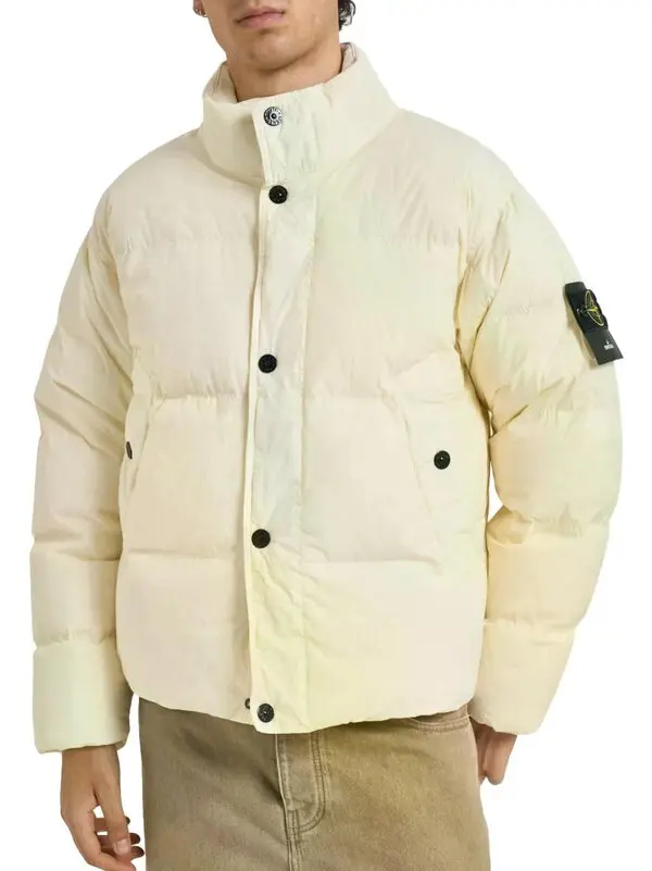 Stone Island Crinkle Reps Ny Down Jacket - Neutrals