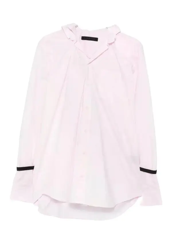 ALAINPAUL Logo-strap Chest-pocket Shirt - Pink