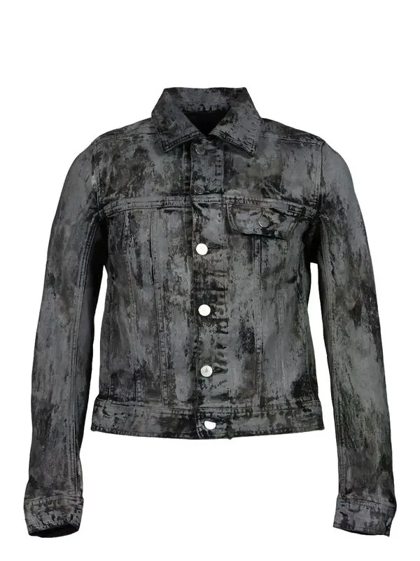 FILTH Distressed Effect Denim Jacket - Grey
