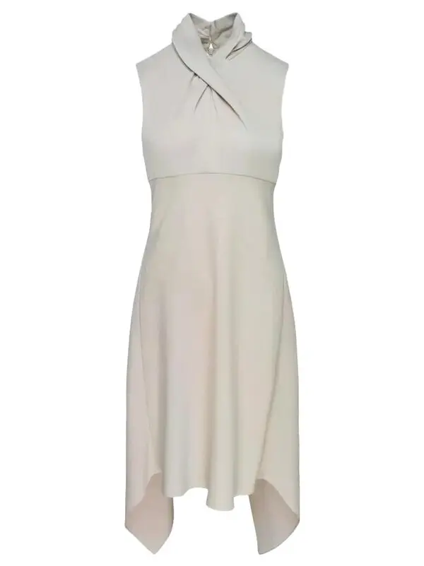 CLUB21 Laila Crossover-halter Dress - Neutrals