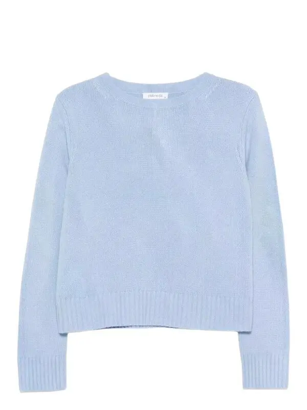 PHILO-SOFIE Cashmere Crew Neck Sweater - Blue