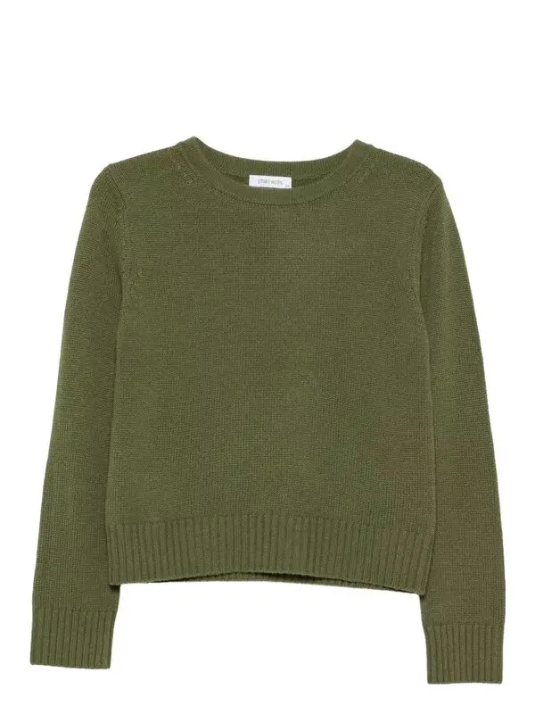 PHILO-SOFIE Ribbed-trim Cashmere Sweater - Green