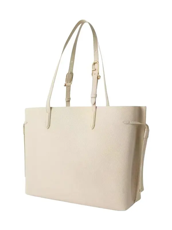 Furla Ava Leather Tote Bag - Neutrals