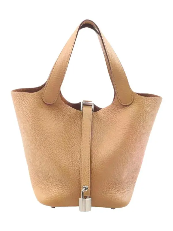 Hermès 2025 Clemence Picotin Lock 18 Handbag - Brown