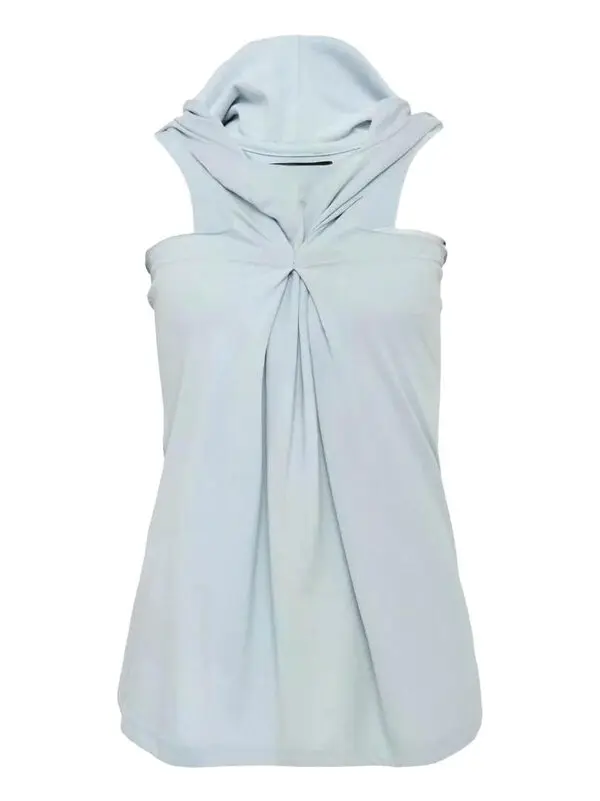 NACHE Sleeveless Pinched Hoodie - Blue