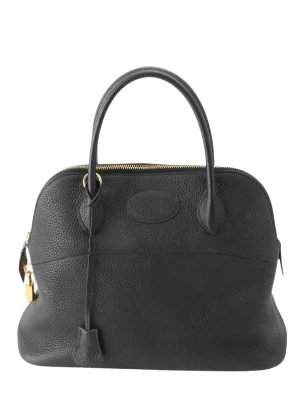 Hermès Clemence Bolide 31 Satchel - Black
