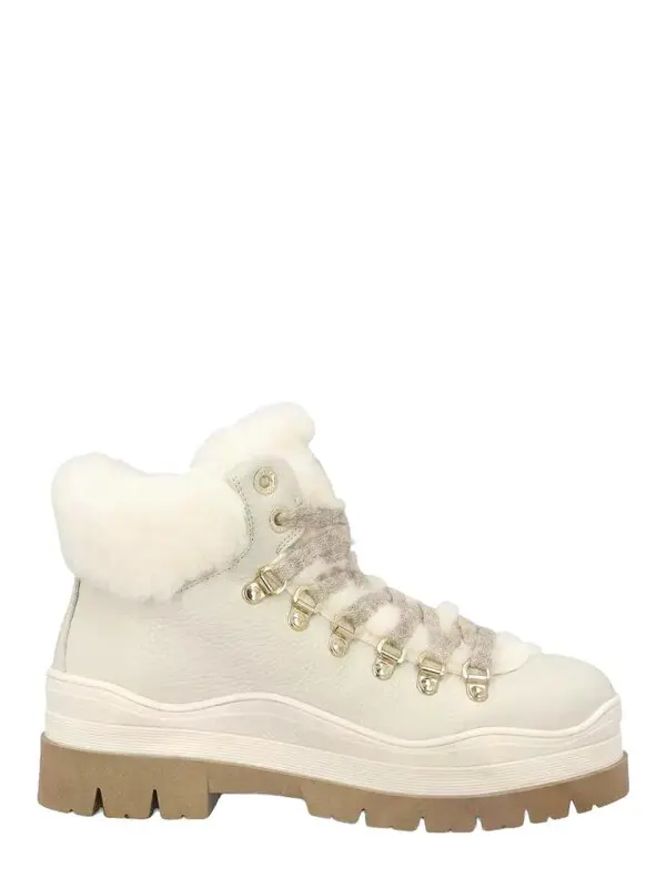 Bogner Arosa 4 B Shearling-trim Lace-up Ankle Boots - Neutrals