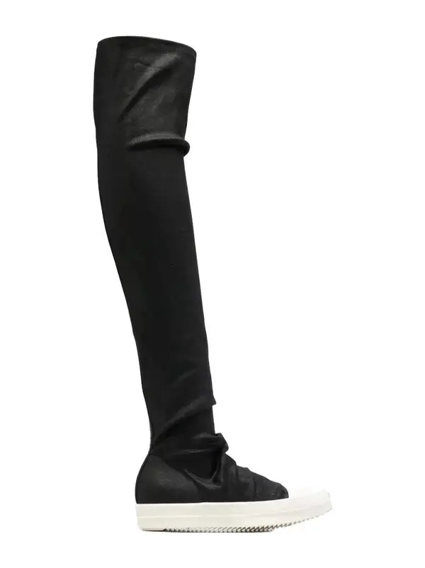 Rick Owens High Sock Over-the-knee Sneakers - Black