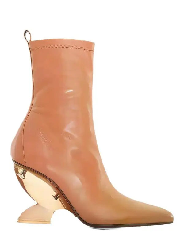 Zimmermann Sculptural Heel Ankle Boots - Brown