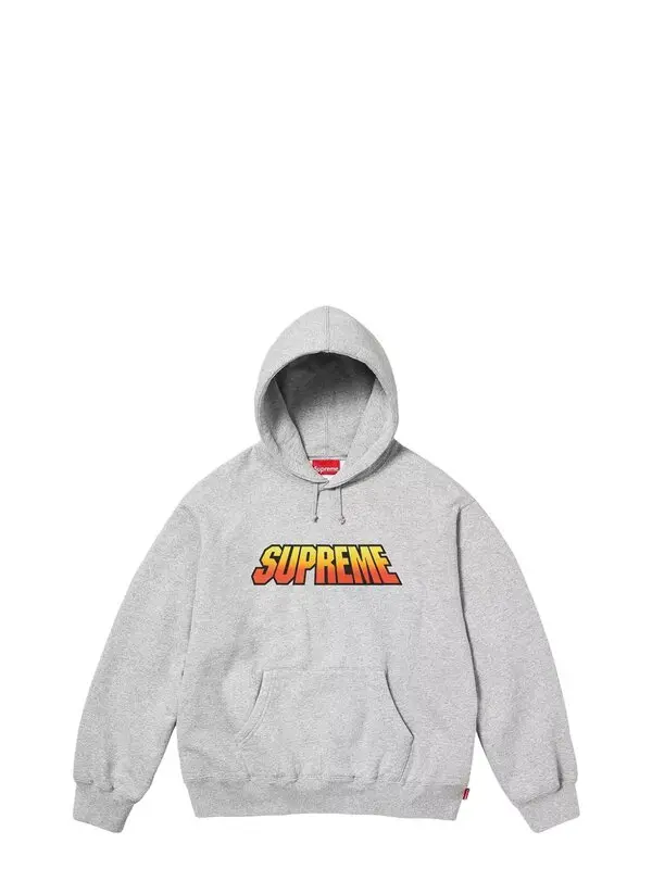 Supreme Gradient Logo-print Hoodie - Grey