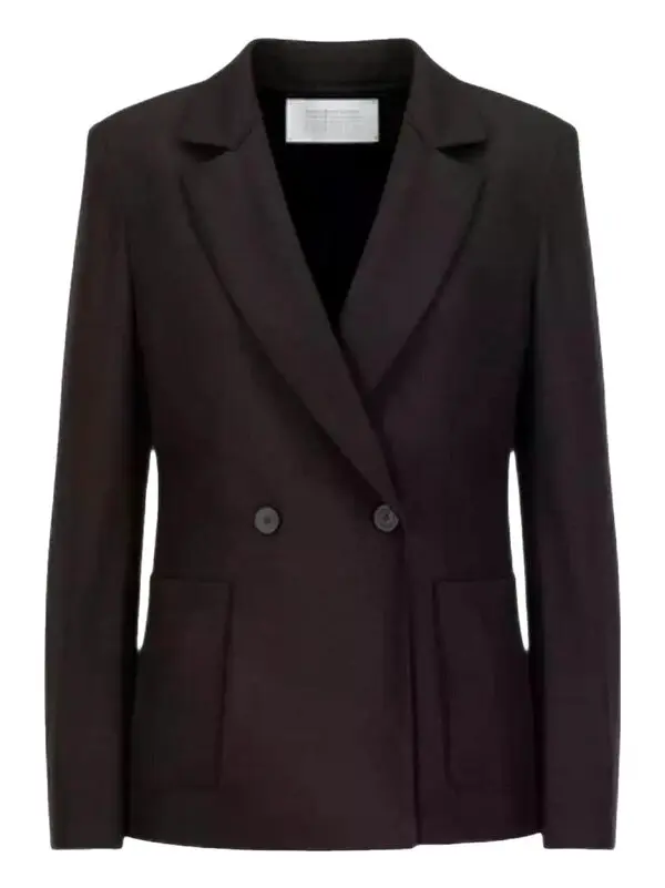 Harris Wharf London Double-breasted Notched-lapel Blazer - Brown