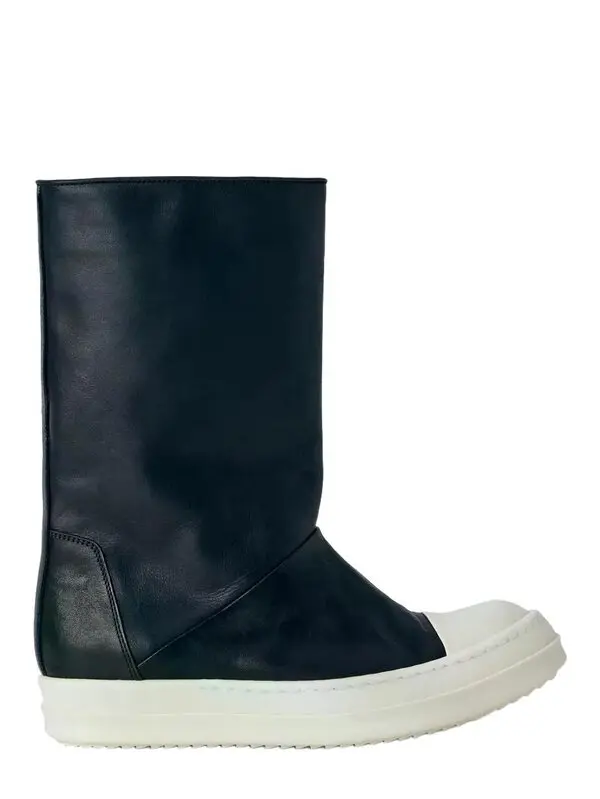Rick Owens Leather Toe-cap Boots - Black