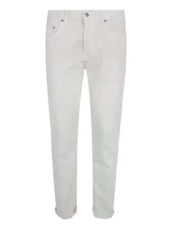 DONDUP Corduroy Straight-leg Trousers - Neutrals