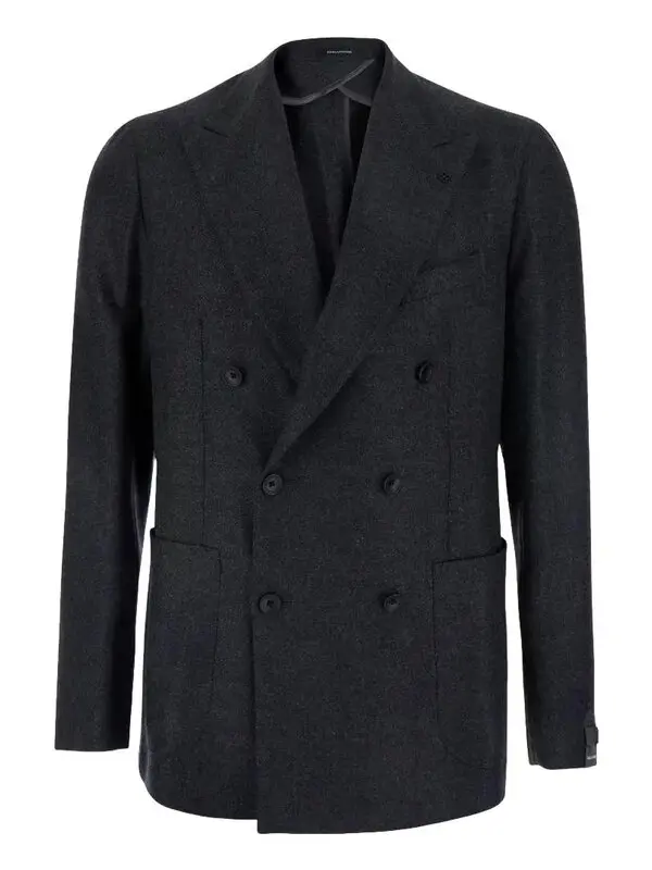 Tagliatore Monte Carlo Double-breasted Blazer - Grey
