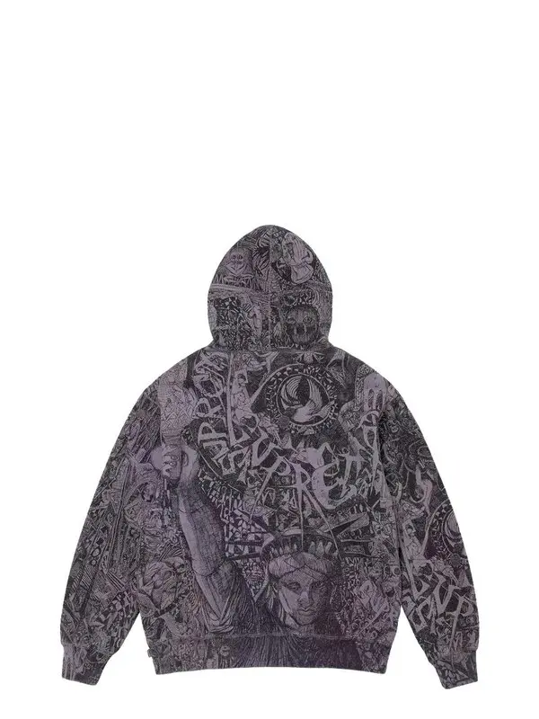 Supreme Liberty Print Hoodie - Purple