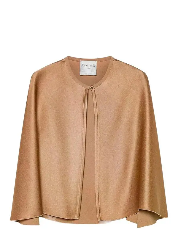 FORTE_FORTE Satin Finish Cape - Neutrals