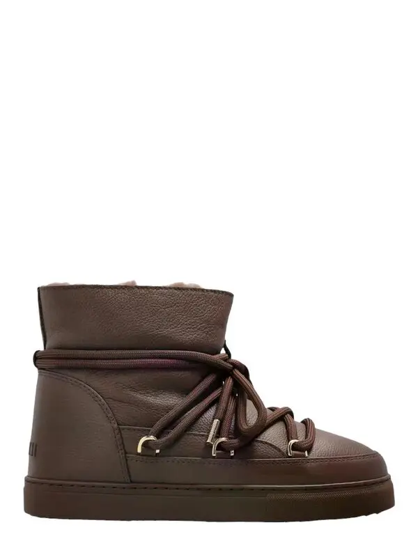 Inuikii Lace-up Leather Snow Boots - Brown