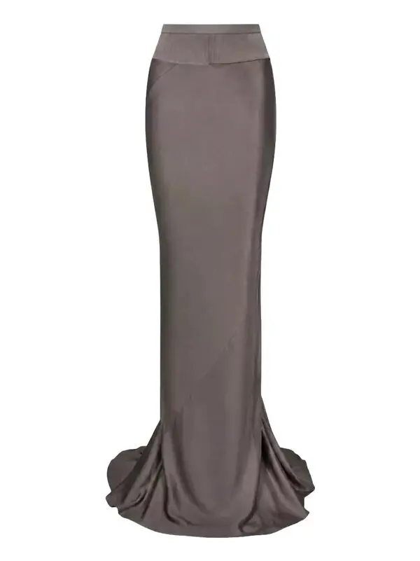 Rick Owens Ribbed-waistband Panelled Skirt - Grey