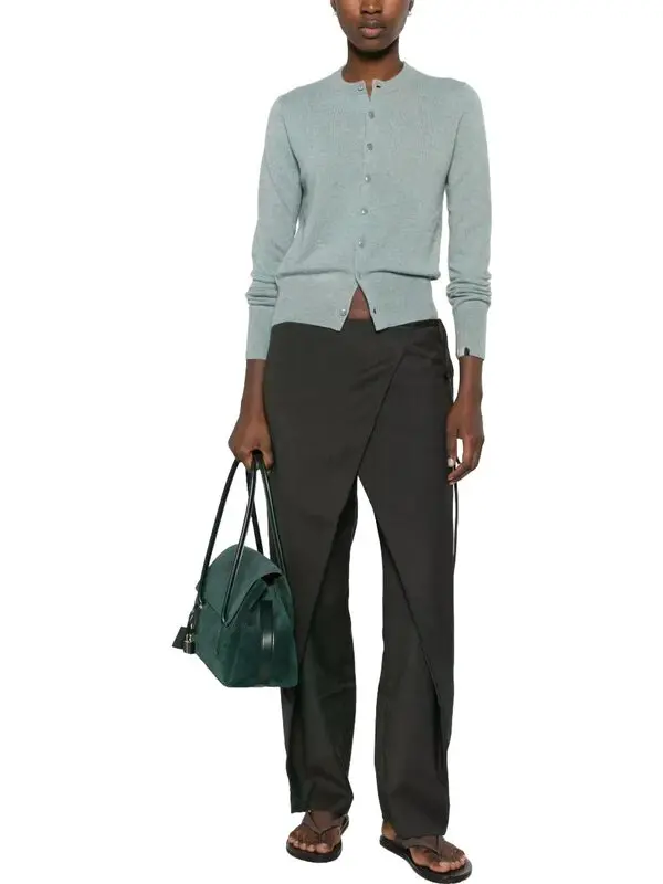 Extreme Cashmere Knitted Button-up Cardigan - Blue
