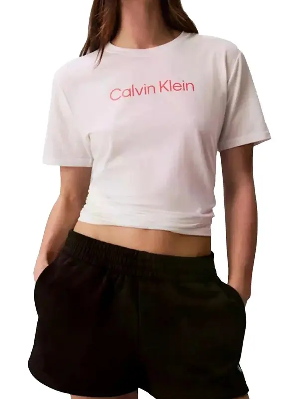 Calvin Klein Logo-print Short-sleeve T-shirt - White