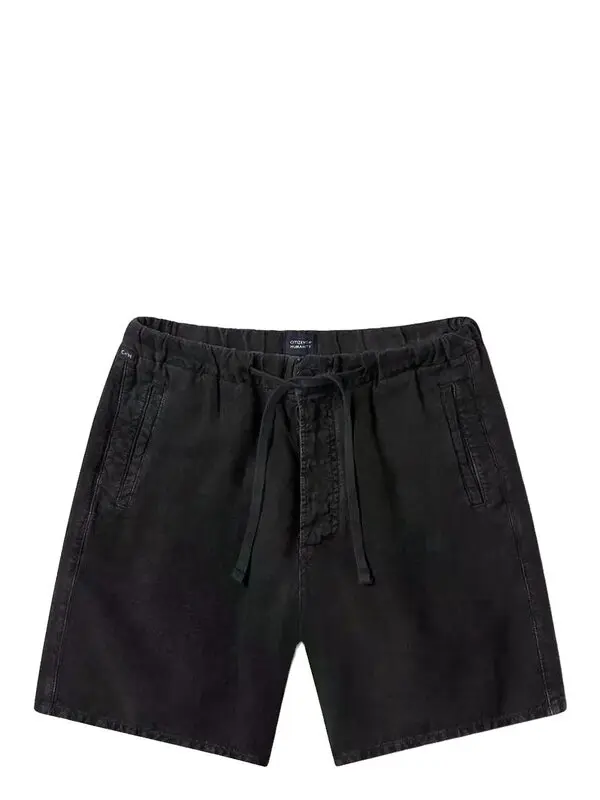 Citizens Of Humanity Drawstring Waistband Shorts - Black