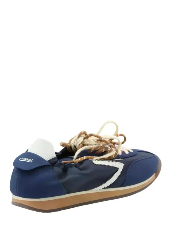 PURAAI Calf Leather Panel Sneakers - Blue