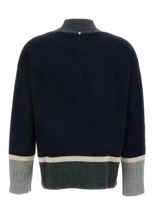 Lorena Antoniazzi Colour-block Mock Neck Sweater - Blue