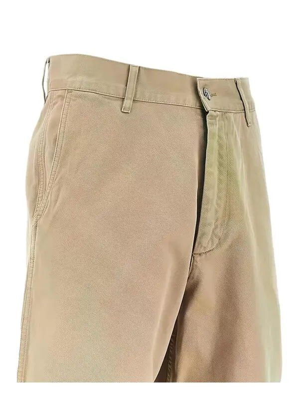 SUNFLOWER Straight-leg Cotton Twill Trousers - Neutrals