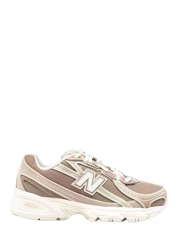 NEW BALANCE Panelled Logo-patch Sneakers - Brown