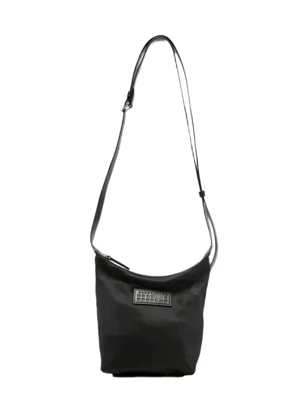 MAISON MARGIELA Logo-patch Crossbody Bag - Black