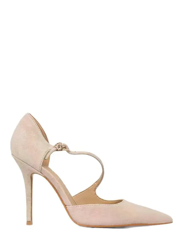 Guess Pointed-toe Buckled-strap Pumps - Neutrals