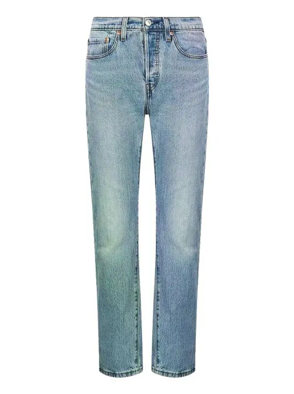 LEVI'S 501 Logo-patch Straight-leg Jeans - Blue