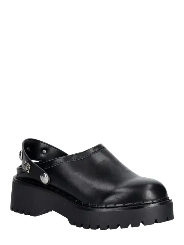 Guess Studded Platform Clogs - Black