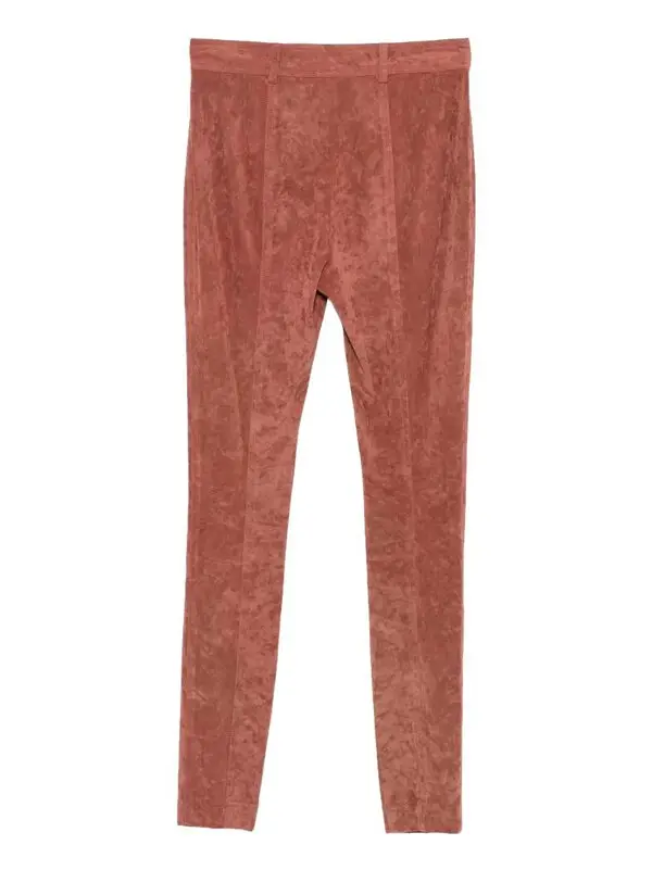 Alberta Ferretti Belt-loop Slim Fit Trousers - Orange