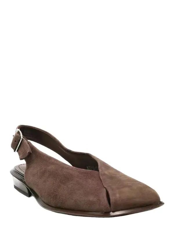 SERGIO MORETTI FIRENZE Slingback Loafers - Brown