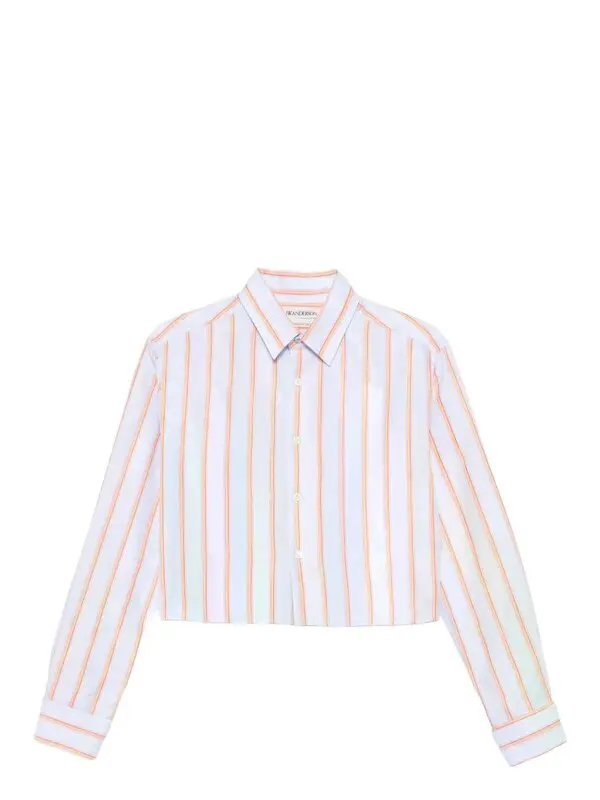 JW Anderson Striped Cropped Shirt - Blue