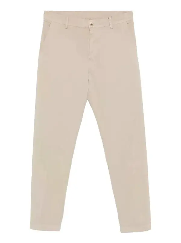 Canali Twill Slim-fit Trousers - Neutrals